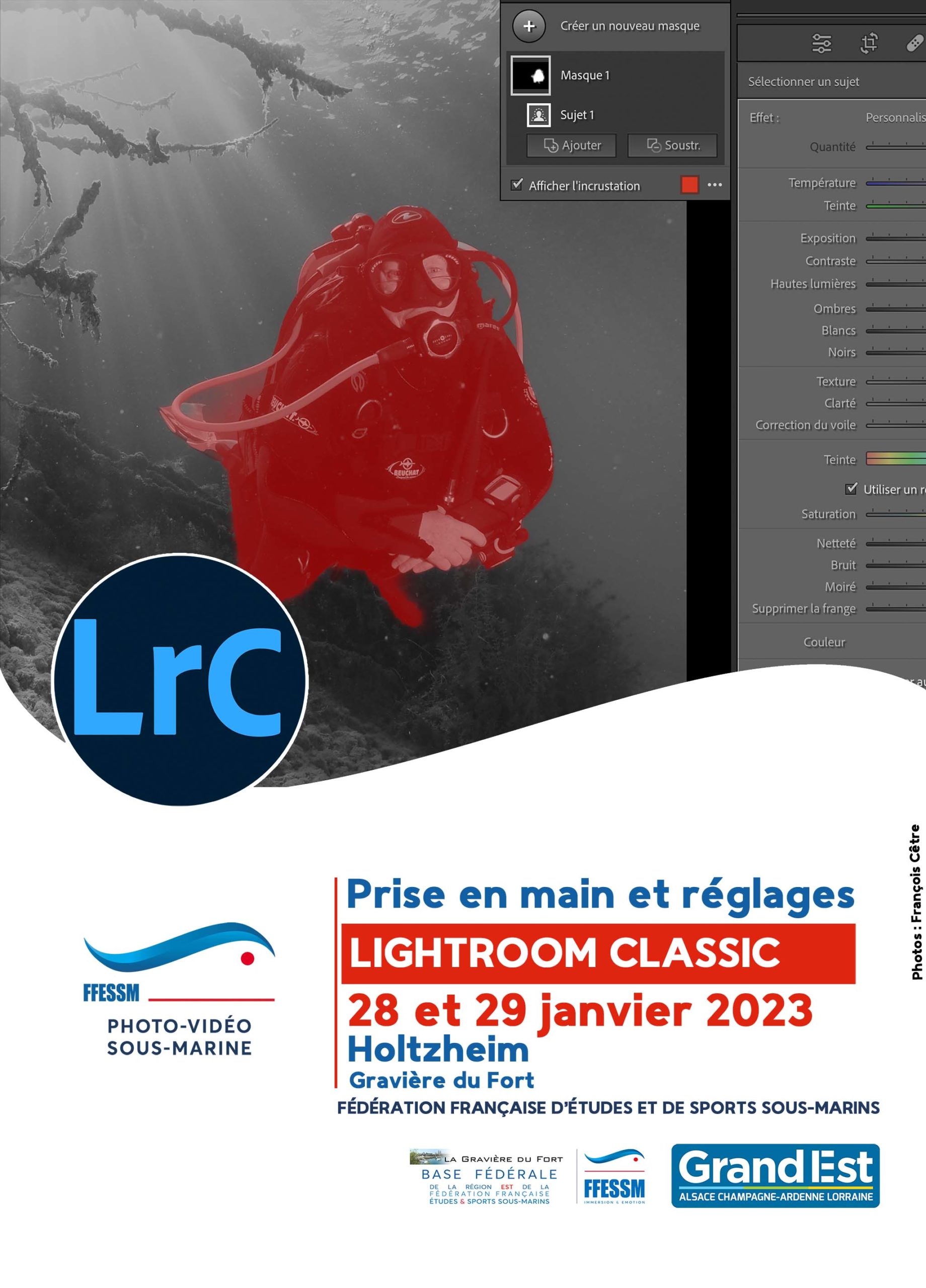 (Archive) Stage Lightroom Classic 28-29 janvier 2023 à la Gravière du Fort – CODEP68