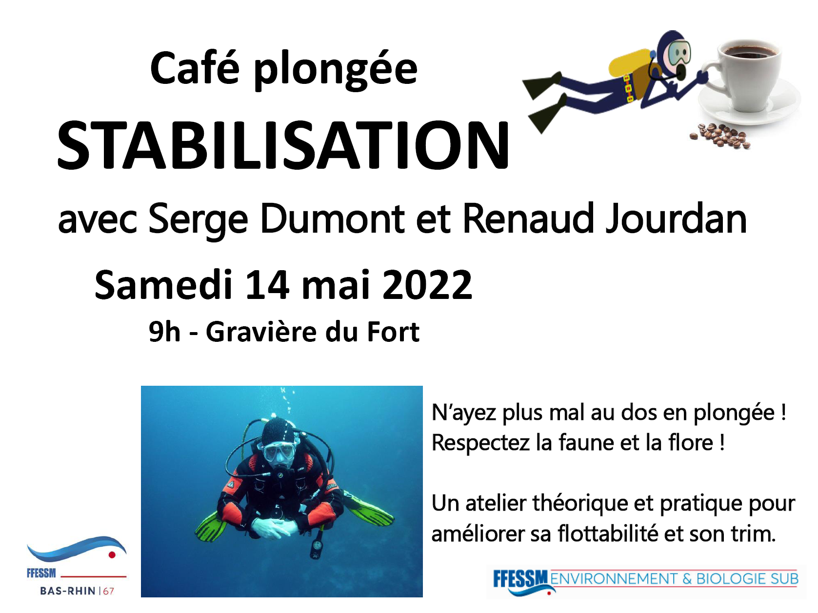(Archive) Café Plongée Spécial Trim et Stabilisation – CODEP68